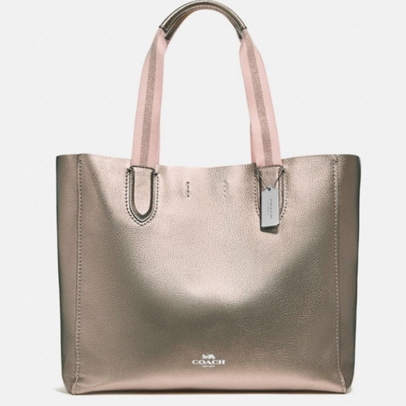 Coach | Bags | Coach Metallic Tote Bag | Poshmark